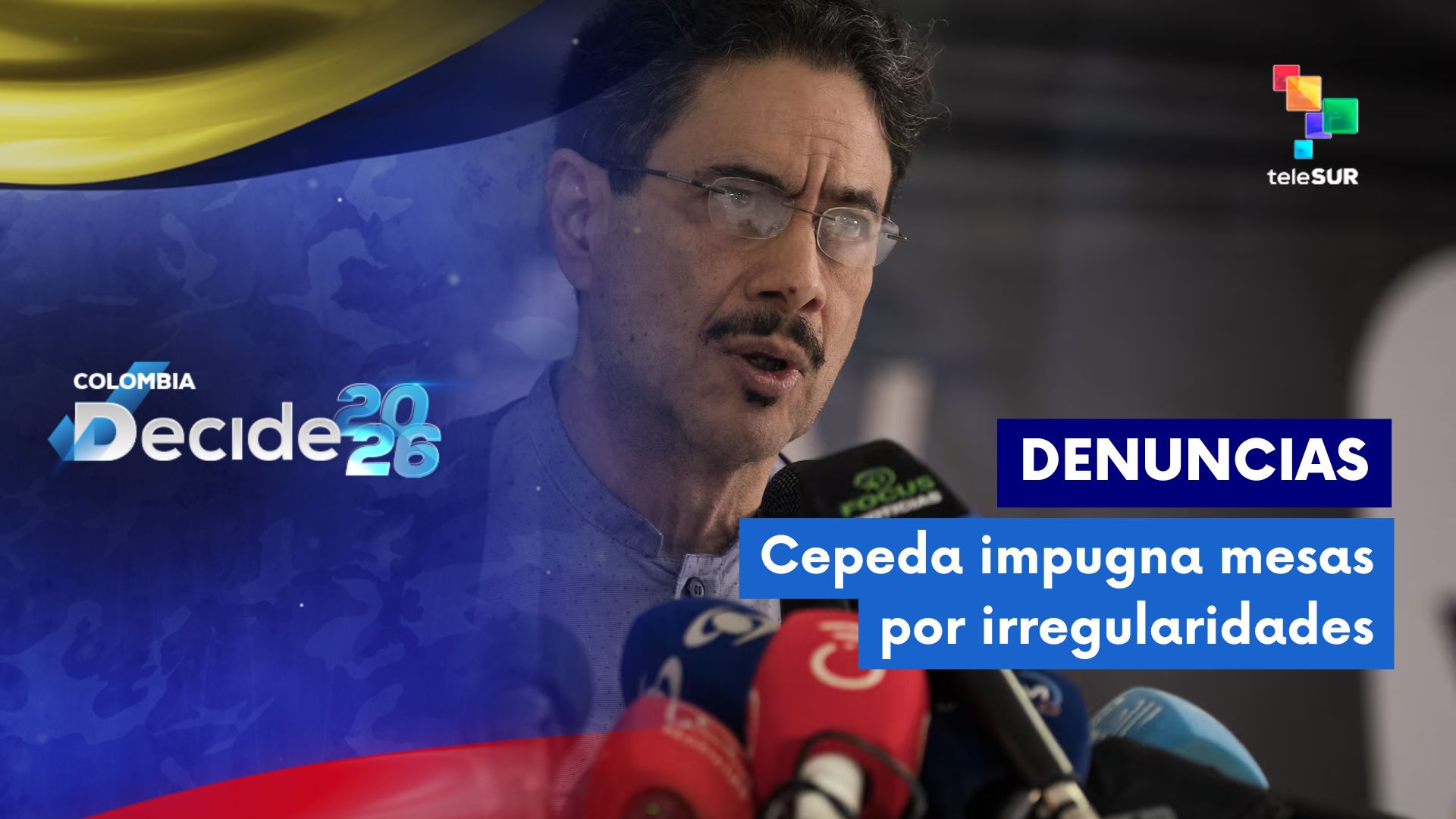 Candidato Iván Cepeda impugna mesas y espera escrutinio en Colombia