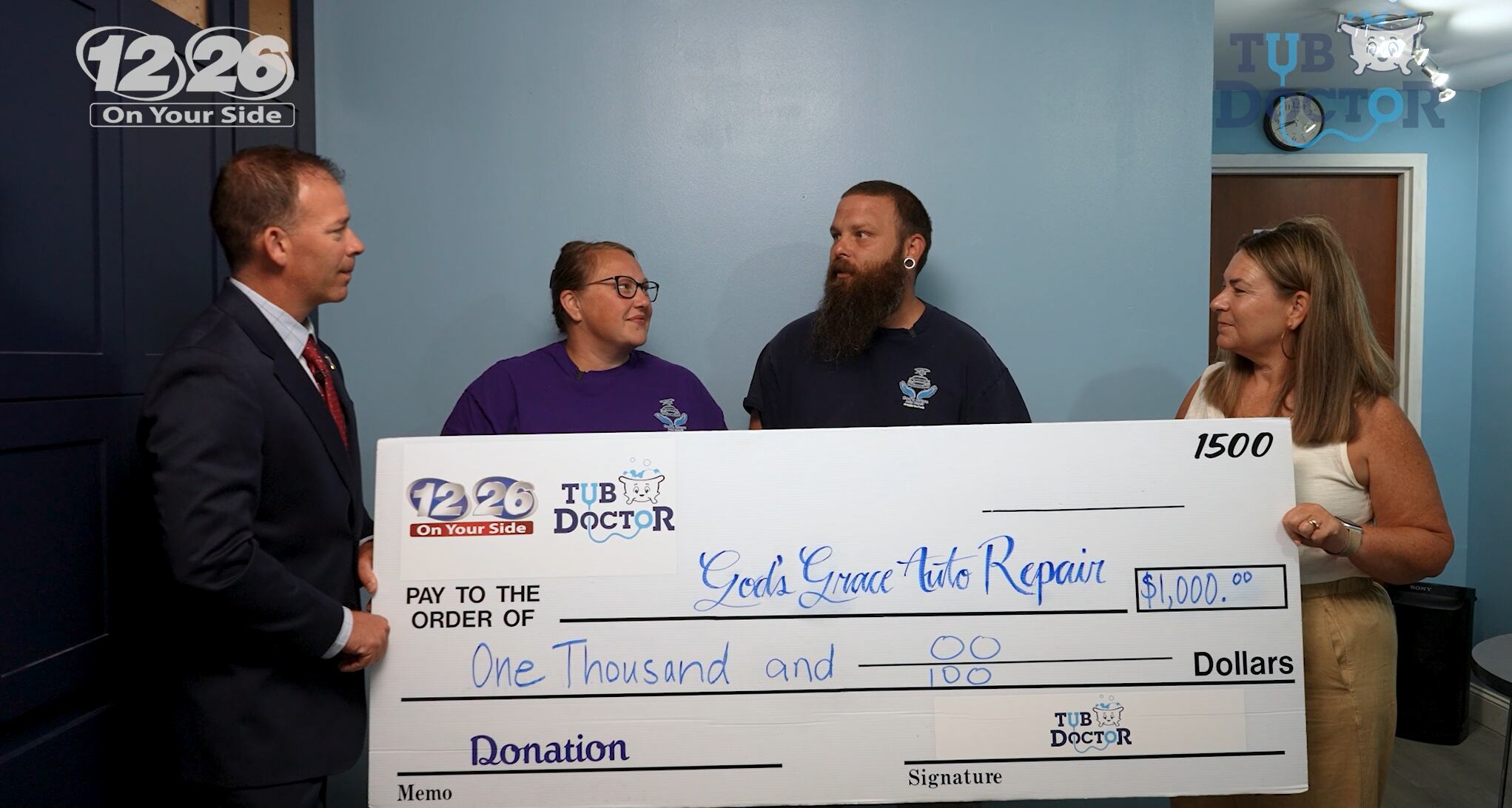 3 degree guarantee: $1,000 for God’s Grace Auto Repair