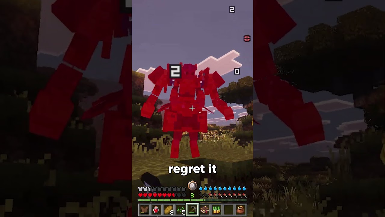 RLCraft Bedrock Edition is so hard 😭 #minecraft #rlcraft #mcpe