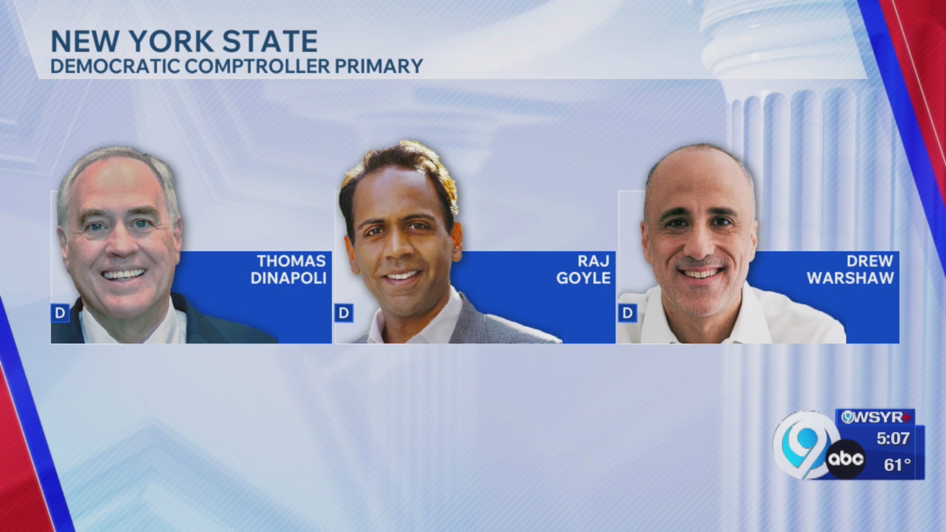New York's primary day races include state comptroller, assembly contests