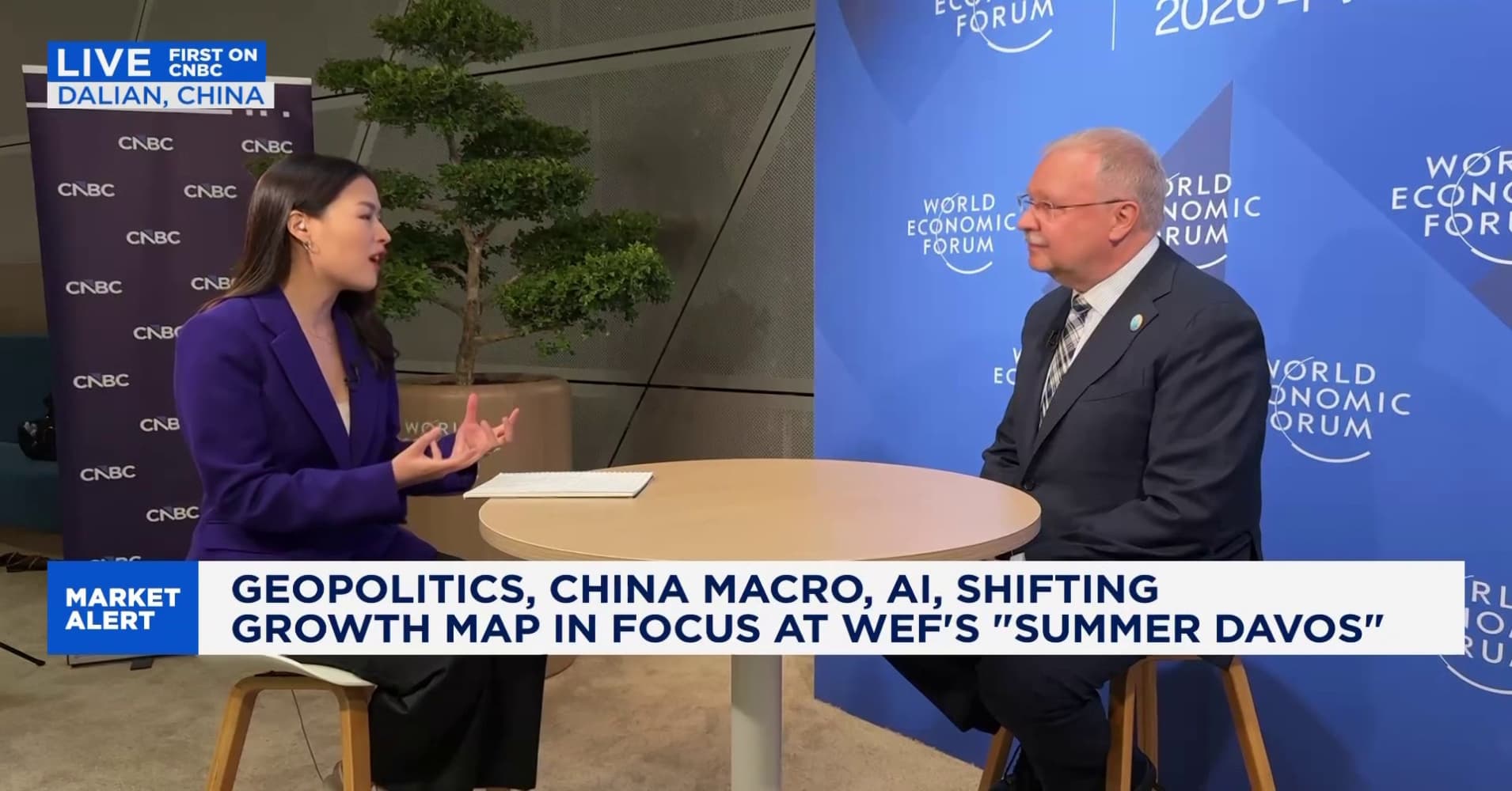WEF president sees no shortage of opportunities in AI for investors