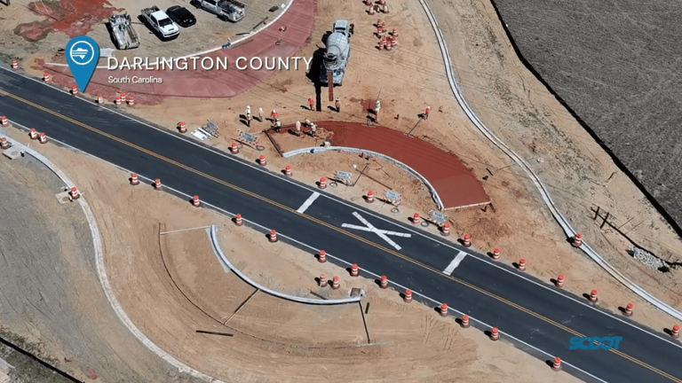 SCDOT begins traffic shift on McIver Road in Darlington Co.