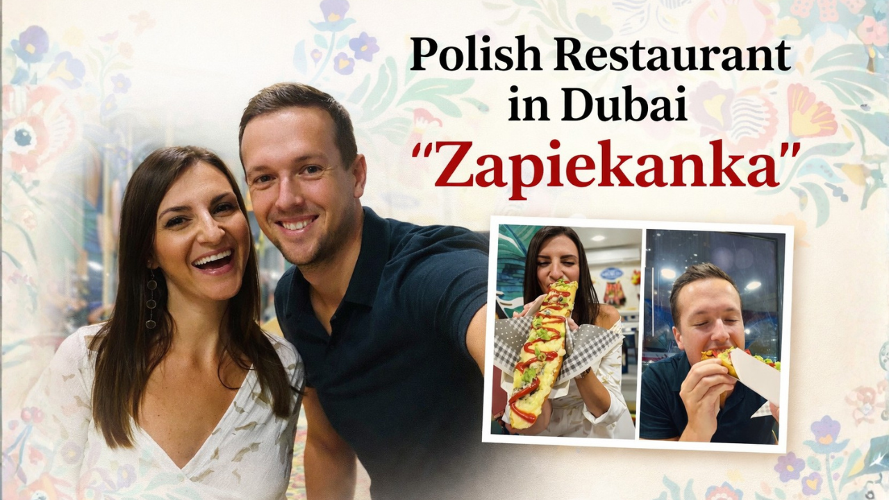 Traditional Polish street food at Zapiekanka restaurant in Dubai
