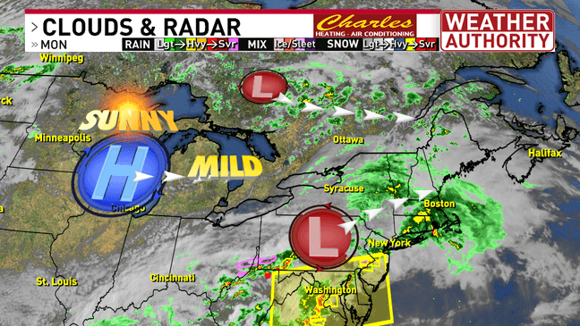 Warming up this week in CNY, stormy system Thursday, beautiful weekend