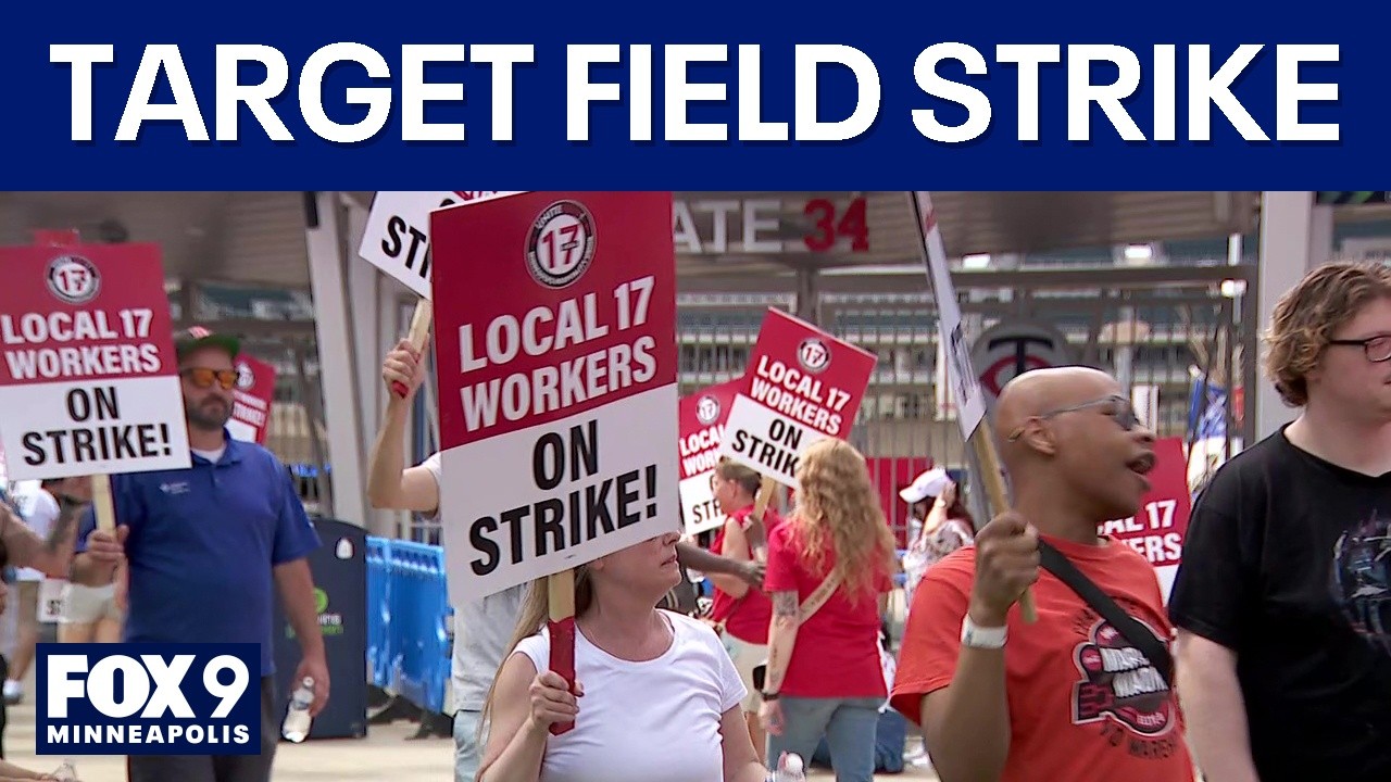 Target Field concession workers strike