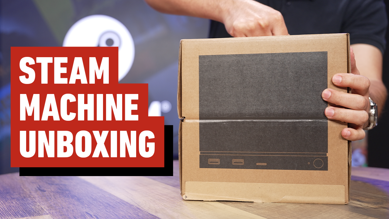 Steam machine unboxing