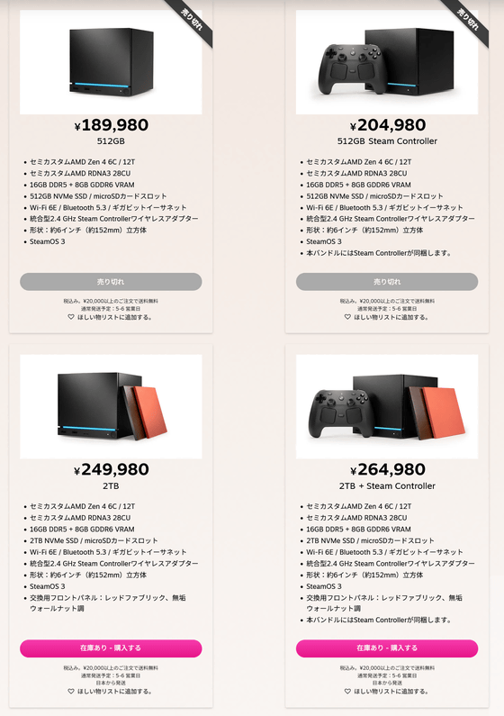 SteamOS搭載ゲーミングPC「Steam Machine」発売、価格は19万円弱から