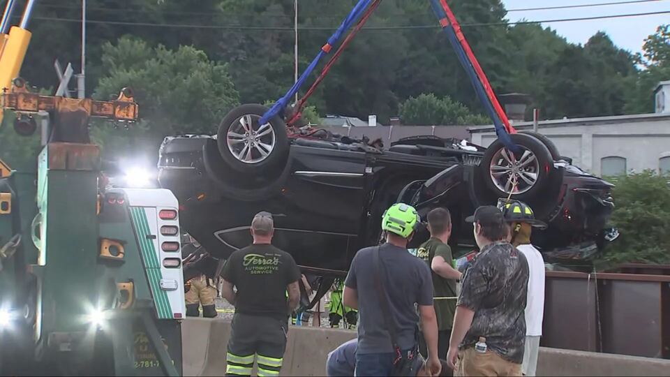 Person taken to hospital after vehicle crashes into creek in Etna