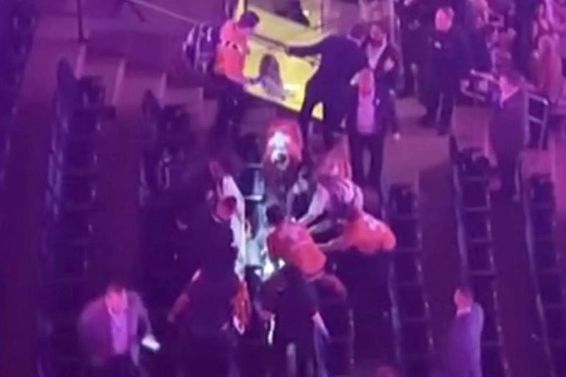 Horrifying moment MSG concertgoer takes head-first dive from balcony to ...
