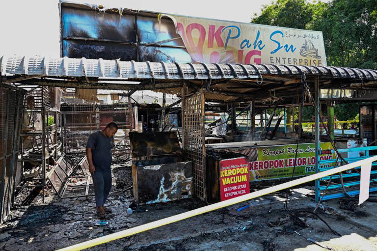 Terengganu fish cracker shop destroyed in RM500,000 early morning fire