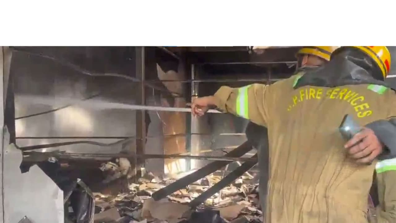 Noida: Fire breaks out at labour camp in Sector 126, no casualties
