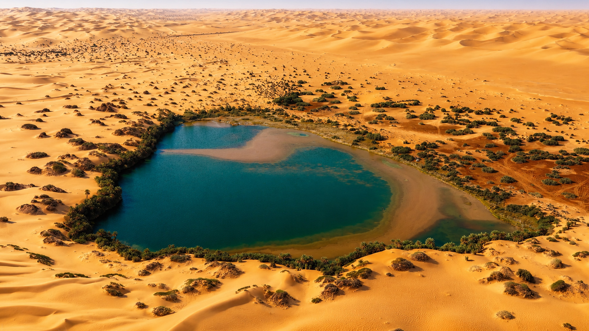 Why is there water in this empty desert?