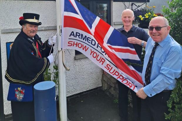 Armed Forces Week celebrations begin in Ulverston with flag raising