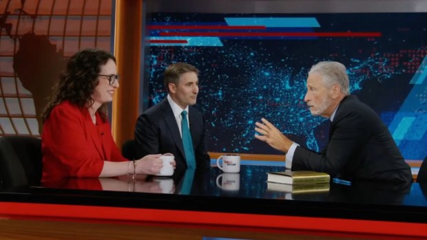 Jon Stewart grills 'Regime Change' authors over source for bombshell ...