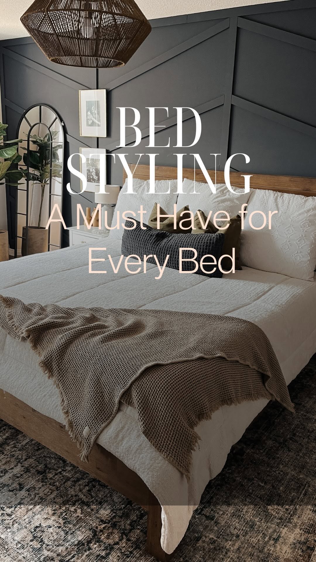 My #1 bed styling must-have Euro pillows