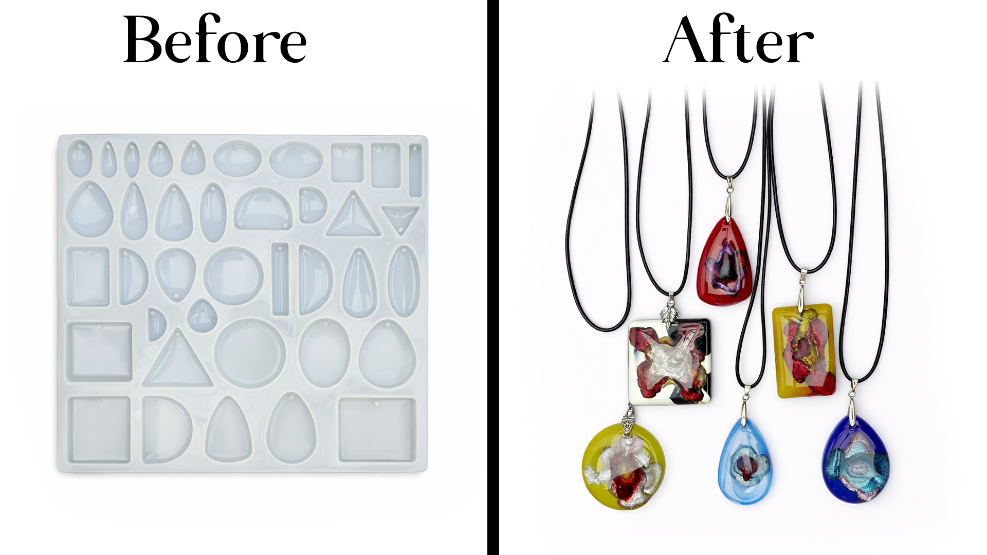 Making glossy resin pieces with candle wax