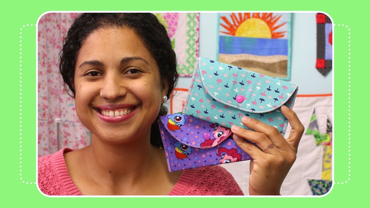 Fabric envelope tutorial - Day 11 of 12 days of last minute DIY gifts