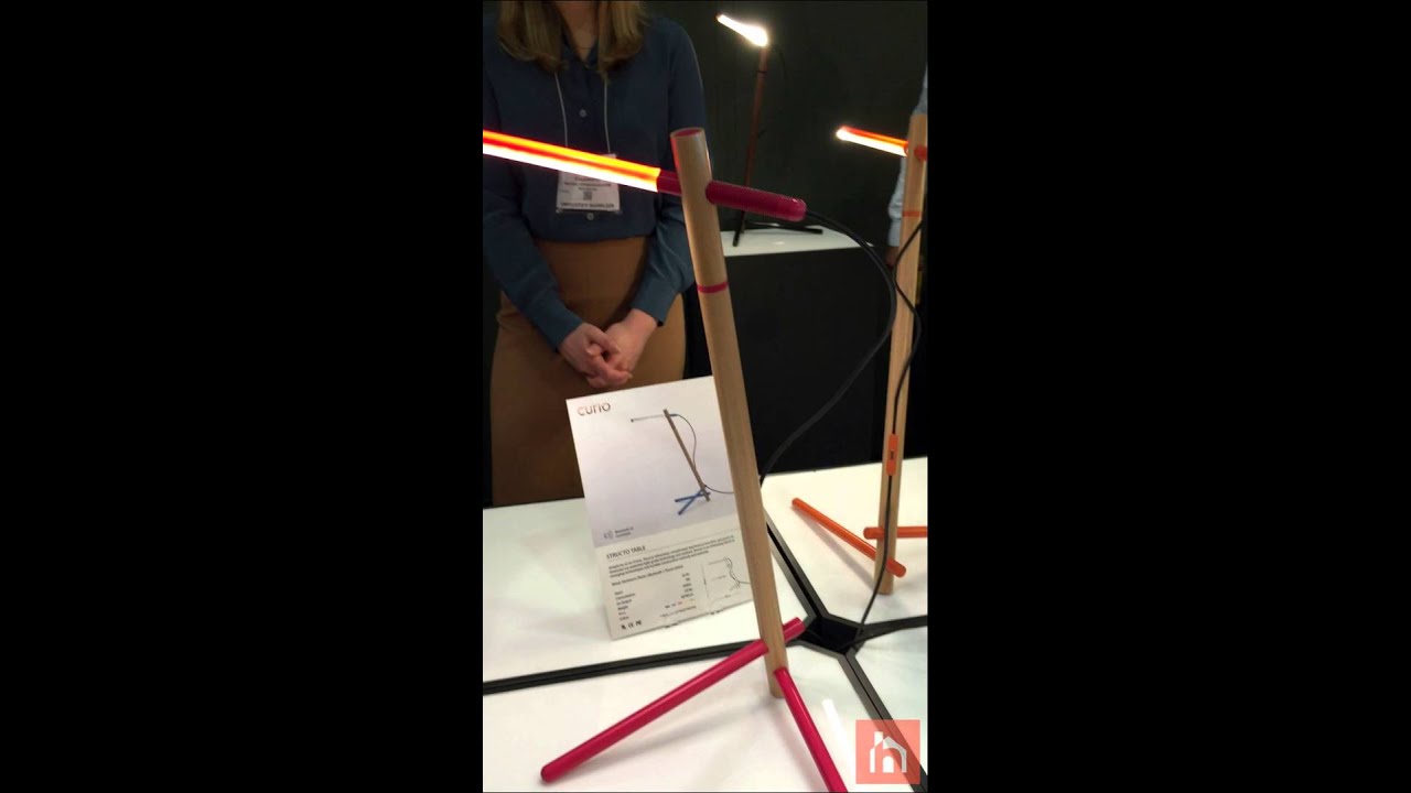 Stick lighting collection by Curio at ICFF 2015