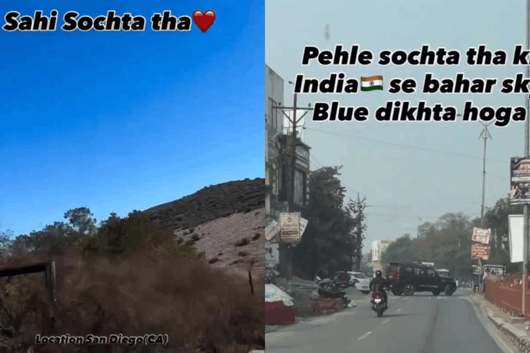 'Habibi come to North East': Video comparing India's hazy, pale sky to ...