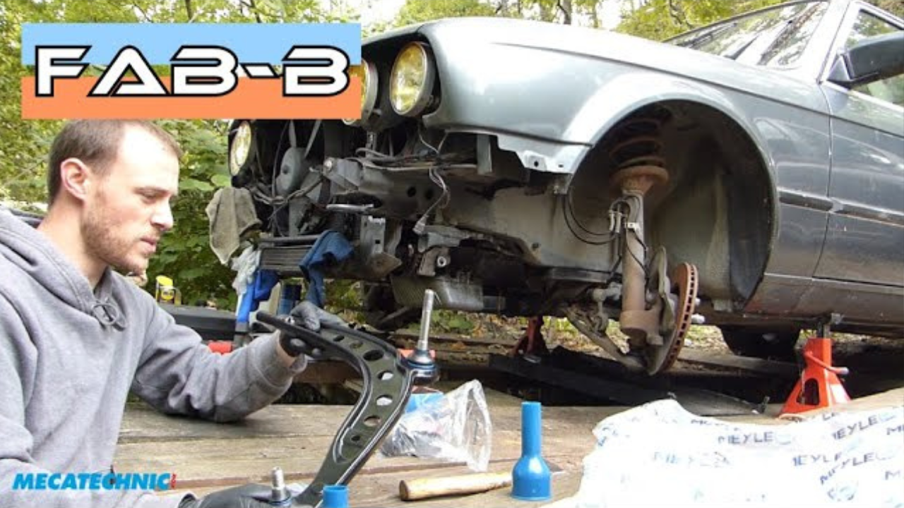BMW E30 démontage triangles et silentblocs avant