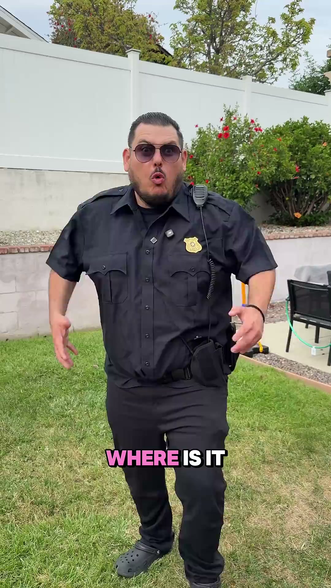 When the cop starts yelling