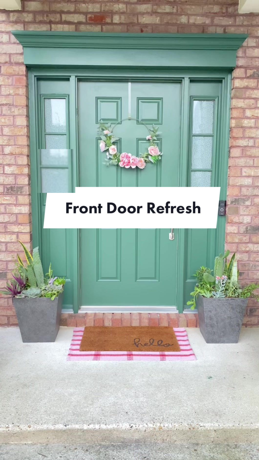 Small porch upgrade that turned into a big front door change