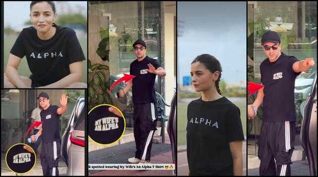 My wife's an alpha: Ranbir Kapoor wears T-shirt promoting Alia Bhatt's ...