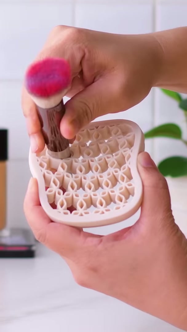 Clean brushes = happy skin! Make brush cleaning a breeze with this product!