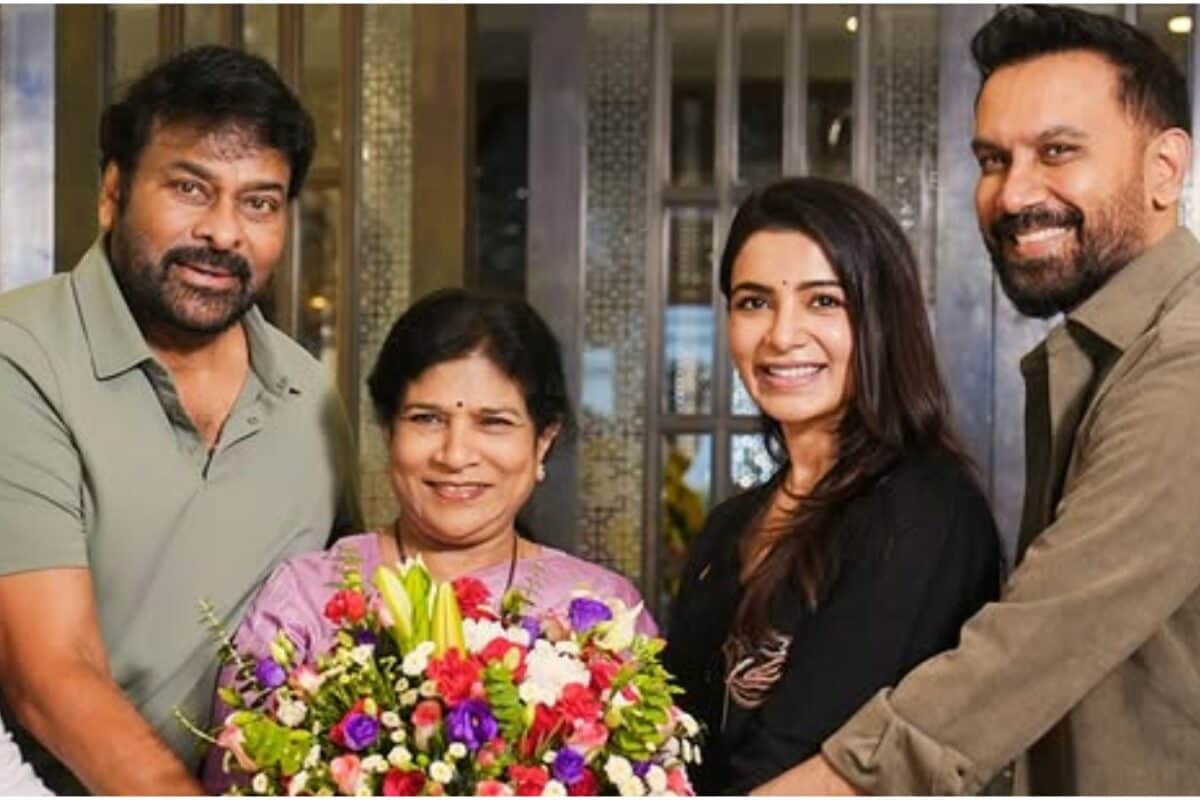 Chiranjeevi meets Samantha Ruth Prabhu, Raj Nidimoru amid Maa Inti ...