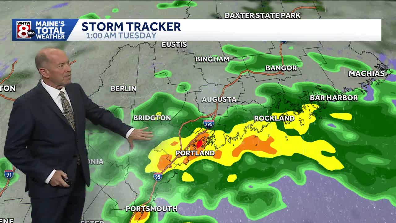 Soaking rain will last through the night