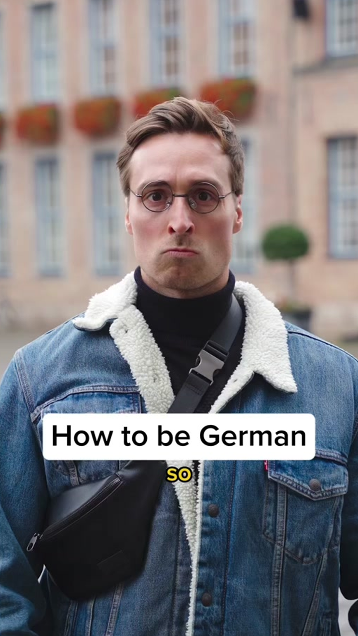 Resting German face gets the spotlight in a playful culture skit