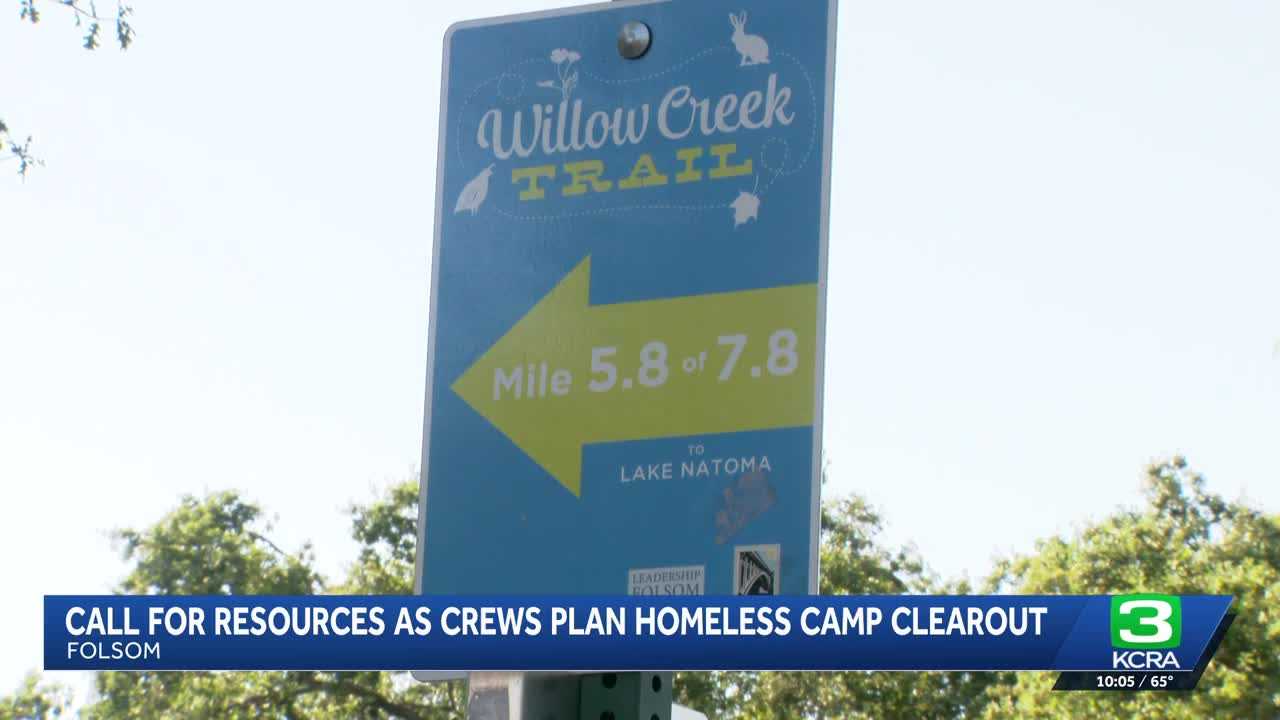 Folsom police to clear homeless encampment along Humbug-Willow Creek Trail