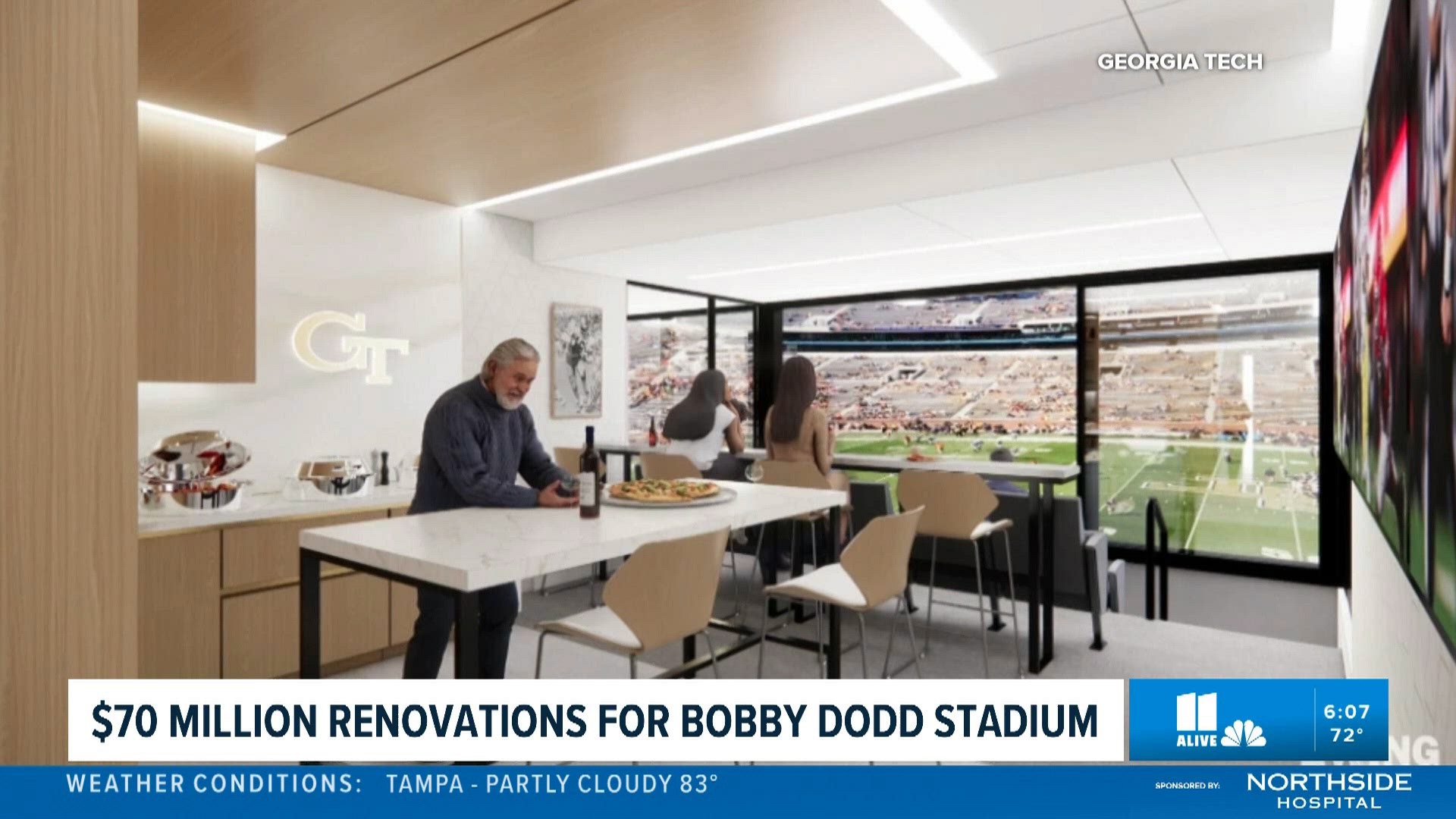 $70 million renovations for Bobby Dodd Stadium