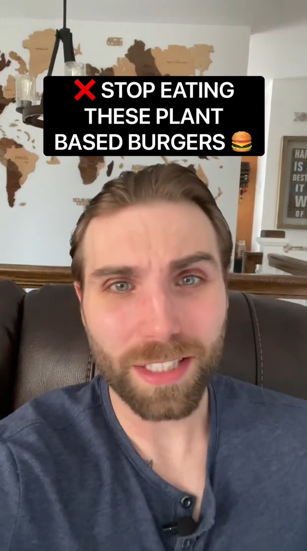 Stop eating these plant based burgers if you care about taste and health