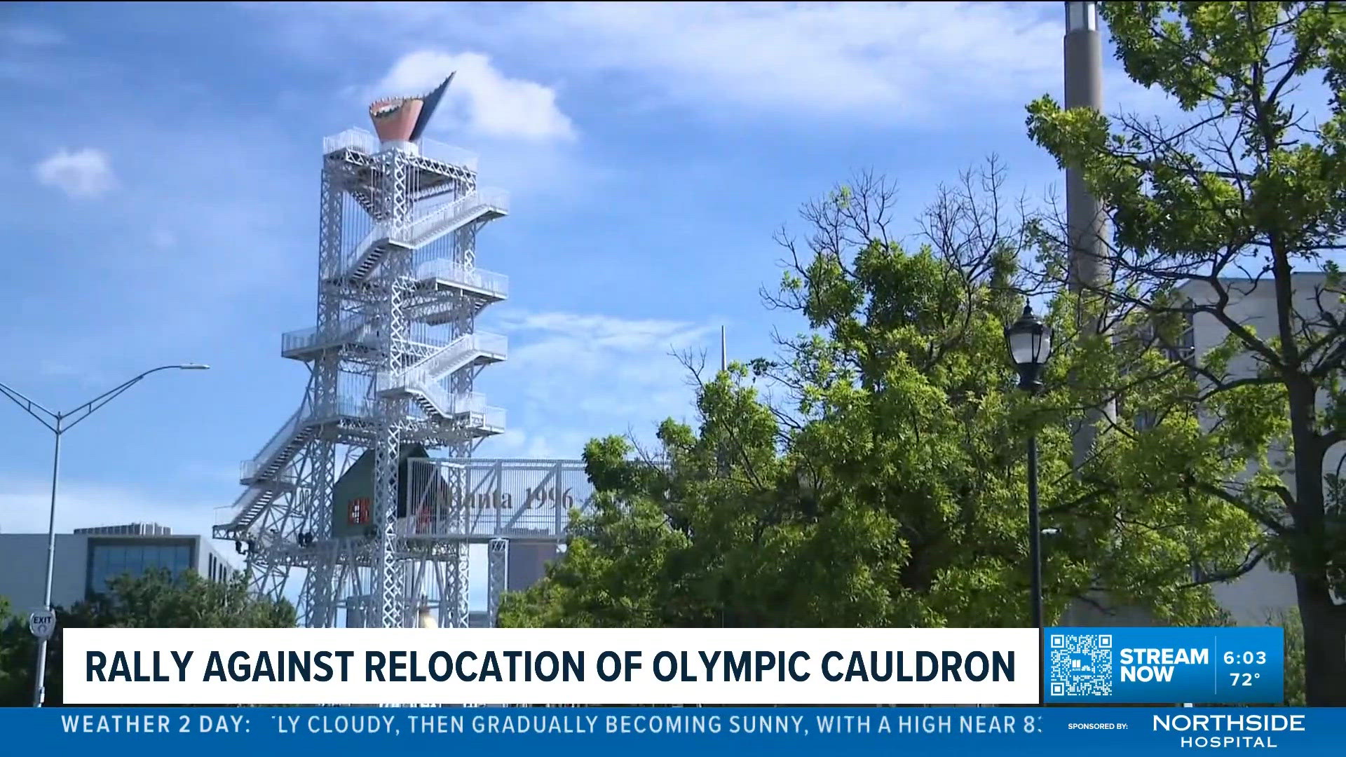 Atlanta neighborhood pushes back on moving 1996 Olympic cauldron