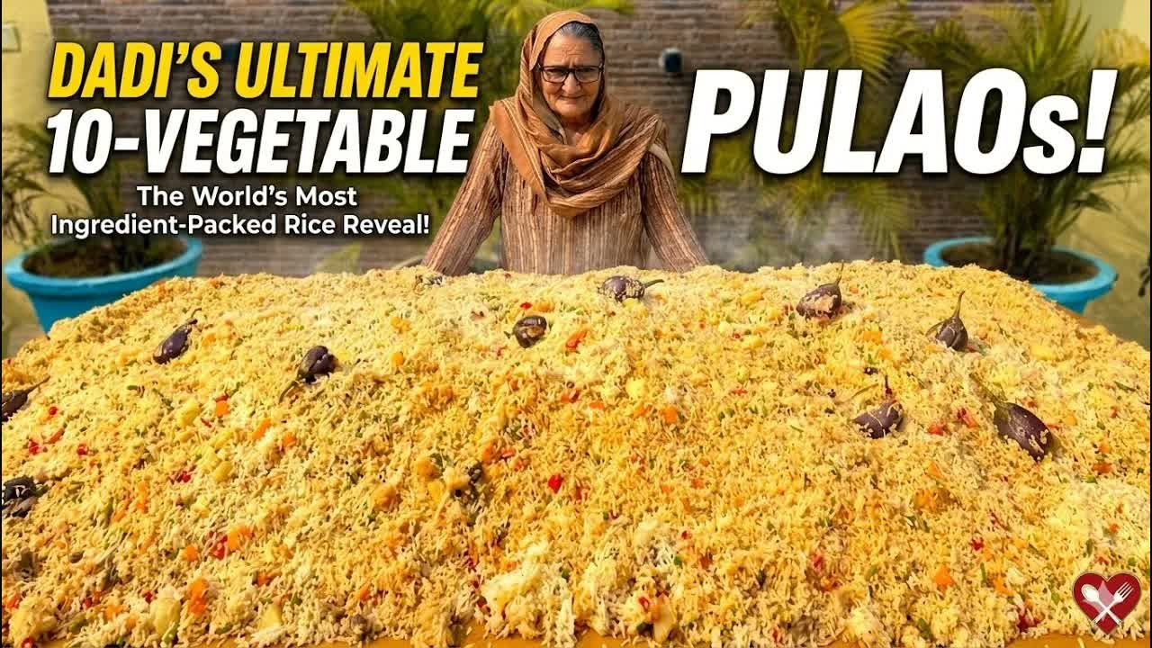Healthy 10-vegetable pulao cooked the old-fashioned way