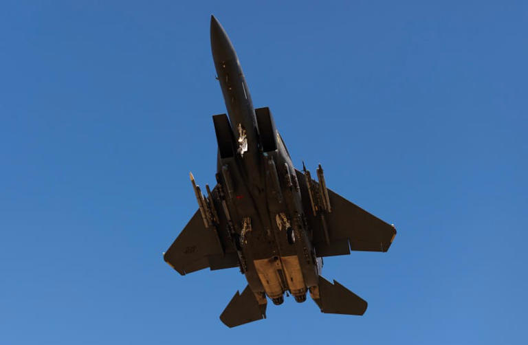 US F-15 pilot saw Iran's 'jellyfish' drone formation before jet was ...