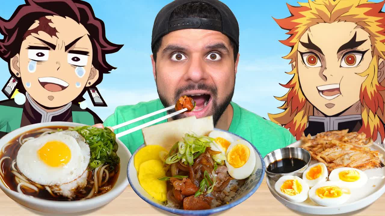 I made three Demon Slayer dishes in one day to see if they're actually ...