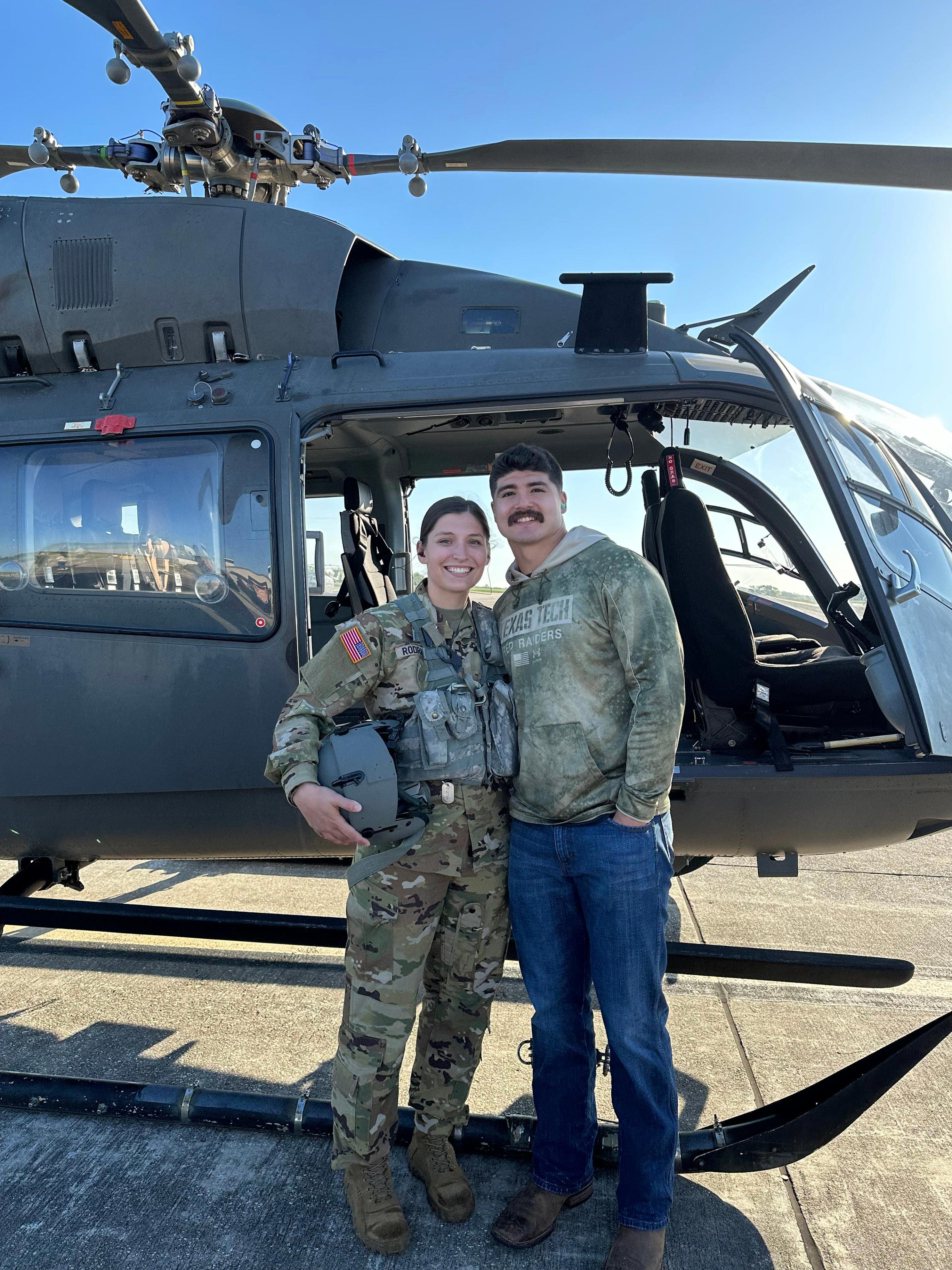 Power couple: He's Miami Dolphins LB. She's a Black Hawk pilot | Habib