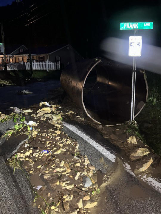 Flood waters recede in Logan County