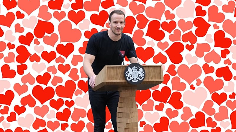 Who is the mysterious 'Hot Podium Guy' – the viral face of the UK's ...