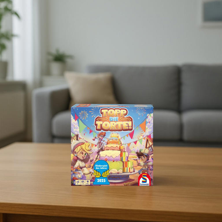 Kinderspiel des Jahres 2025 „Topp die Torte!“ jetzt zum Sparpreis bei ...