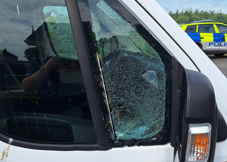 CO Tyrone speed van windows smashed as man ‘throws masonry’ at vehicle