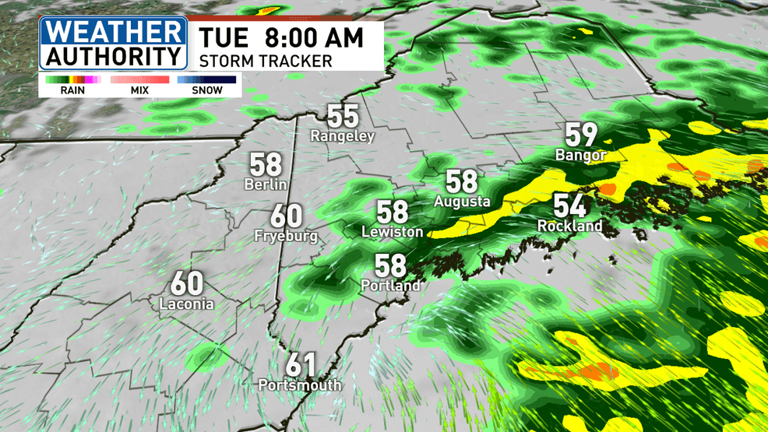 Rain to wrap up Tuesday morning ahead of returning sunshine for midweek ...