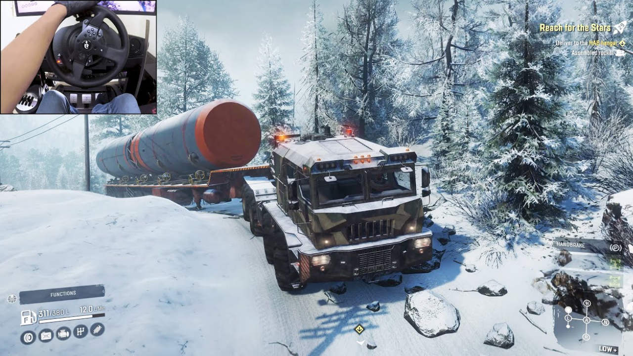 Extreme cargo delivery rocket transport SnowRunner part 2