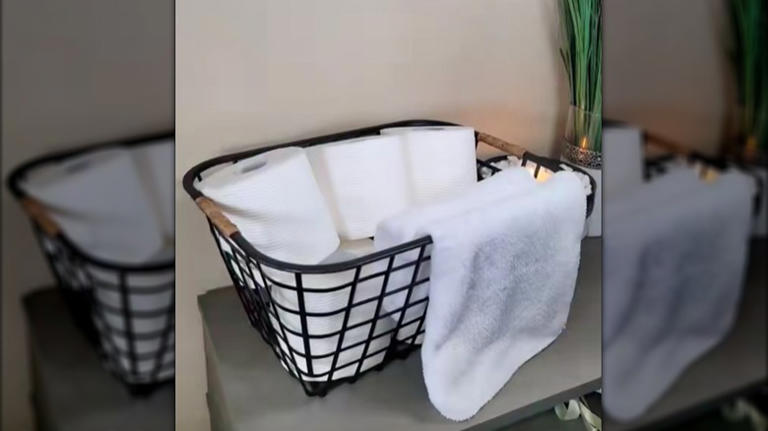 Not cabinets or shelves: An easy Dollar Tree DIY makes toilet paper ...
