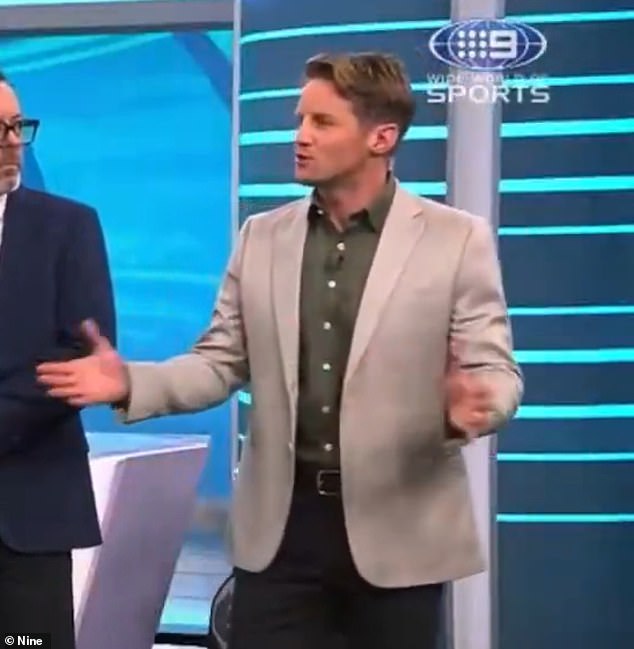 Tony Jones blasted over awkward Footy Show moment with young AFL star