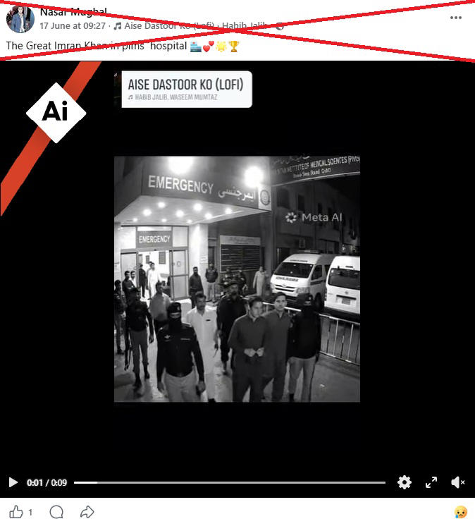 AI visuals of jailed ex-Pakistan leader in hospital mislead online