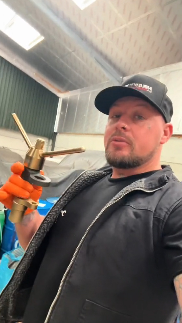 Testing a commercial grade undercarriage wash spinner