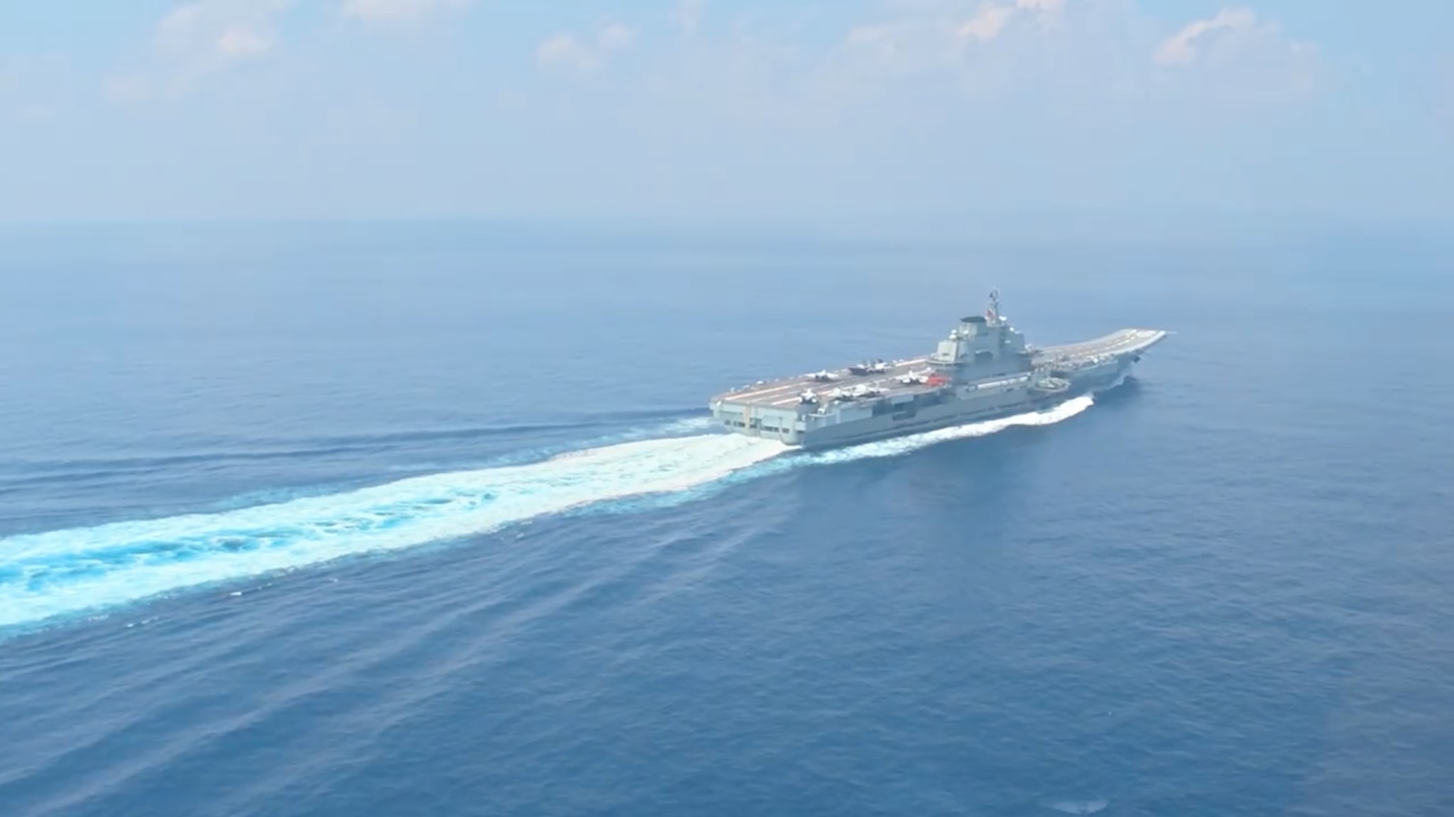 Chinese aircraft carrier Liaoning deploys for Pacific training